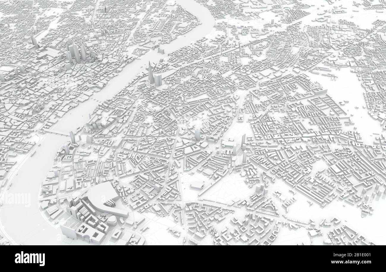 Aerial Map London High Resolution Stock Photography and Images - Alamy