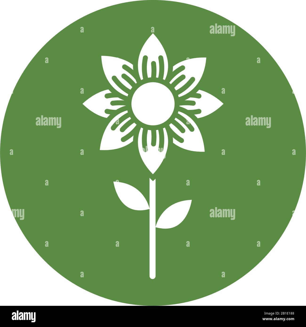 beautifull flower garden spring block style Stock Vector Image & Art ...