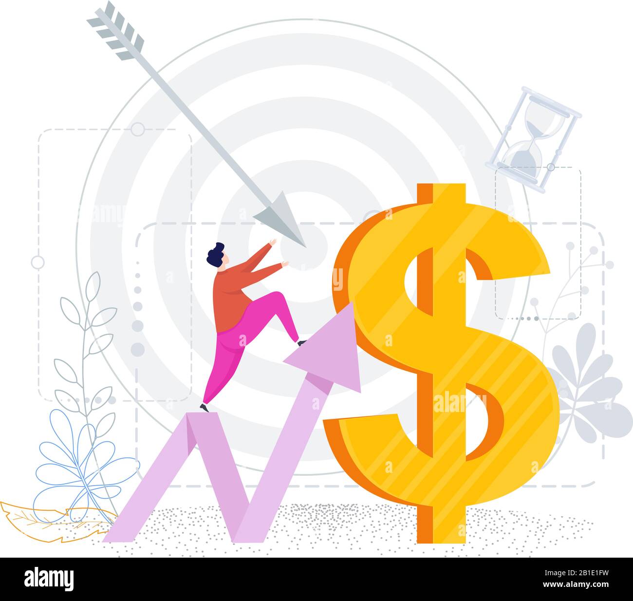 Tiny man money Stock Vector Images - Alamy