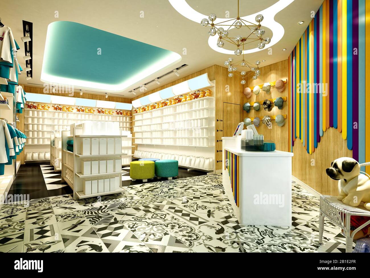 3d render of technology shop Stock Photo - Alamy