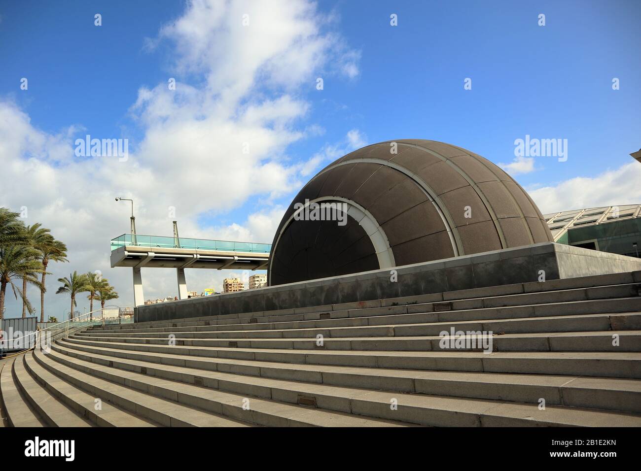 Alexandria / Egypt an image showing the Alexandria library ,Bibliotheca ...