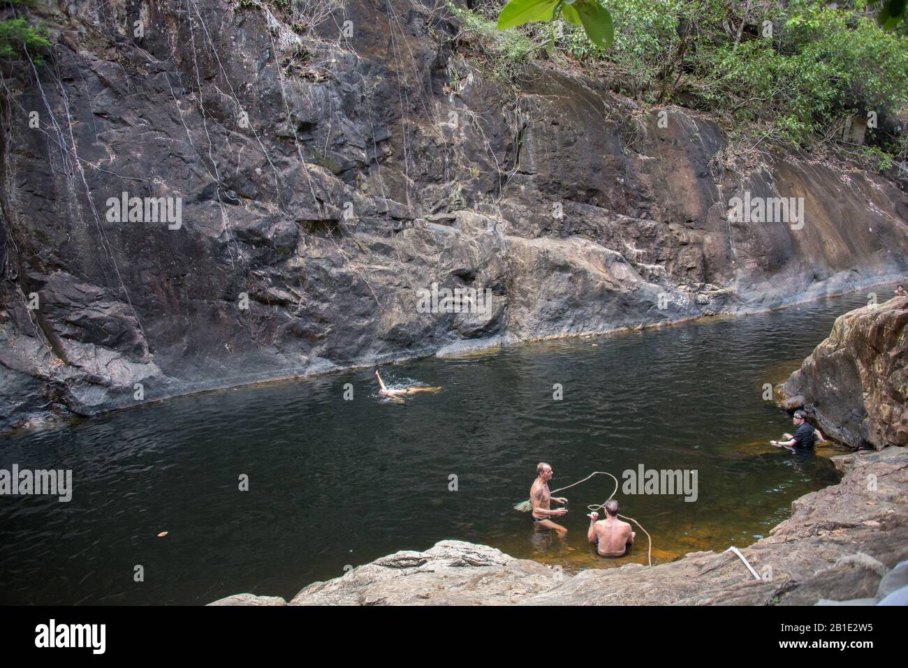 Asia, Thailand, Koh Chang Island, Klong Plu Waterfall Stock Photo - Alamy
