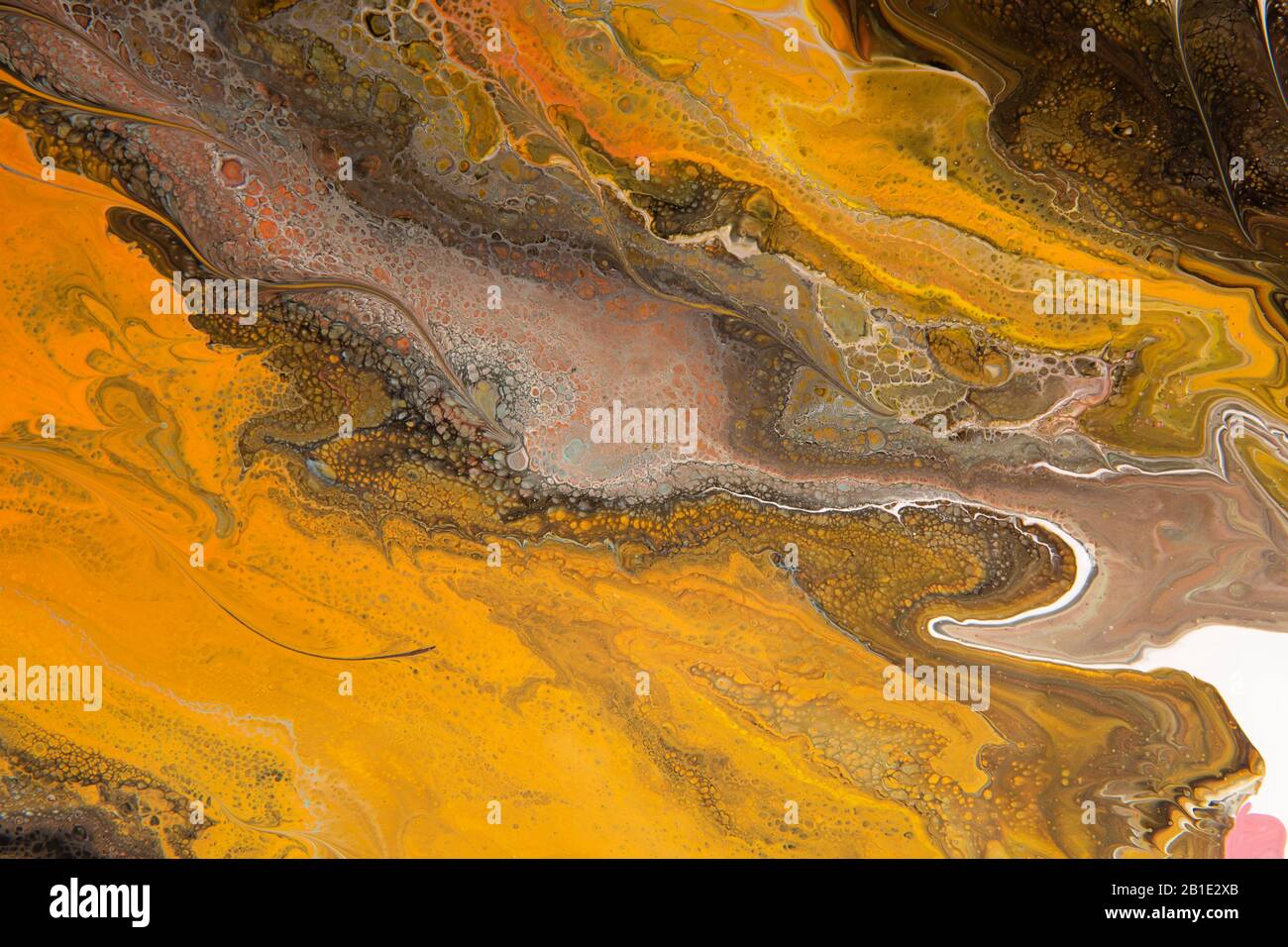 Abstract background of a mixing shades of brown color paints Stock ...