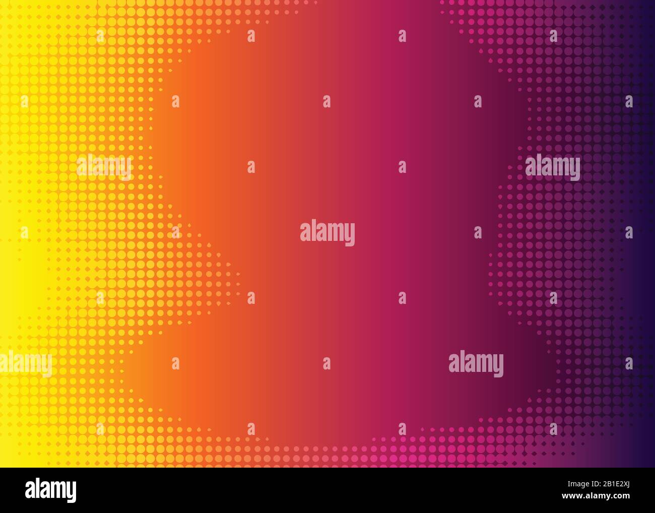 yellow pink dot halftone gradient background. yellow dot with texture ...