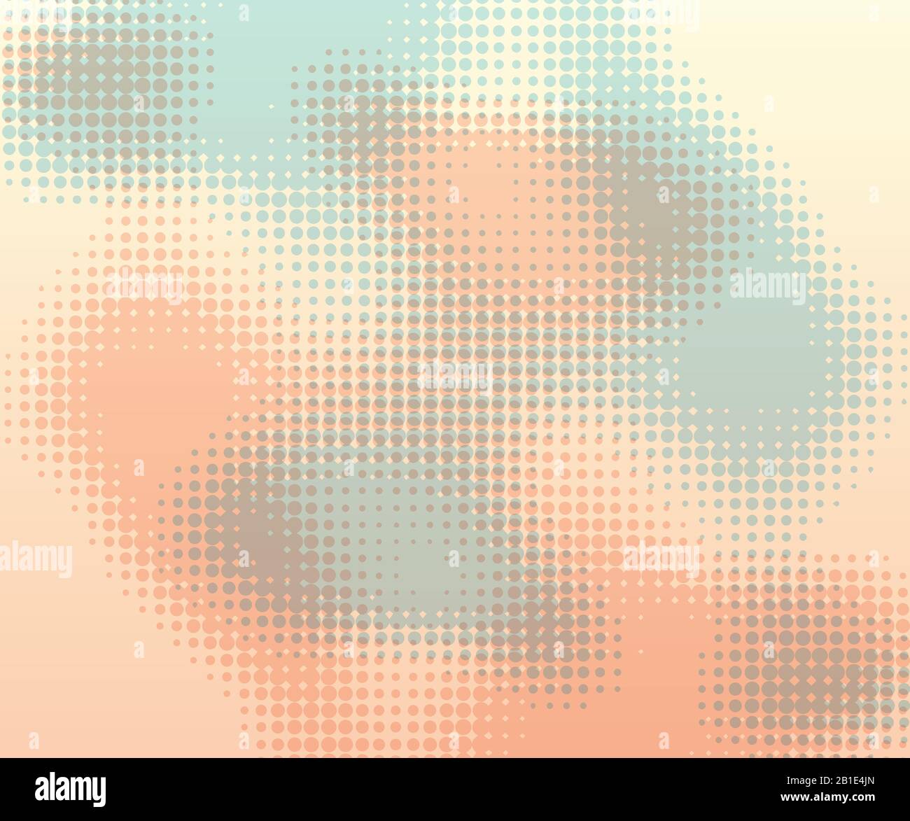 retro color dot halftone background. pink and cyan dot with texture ...