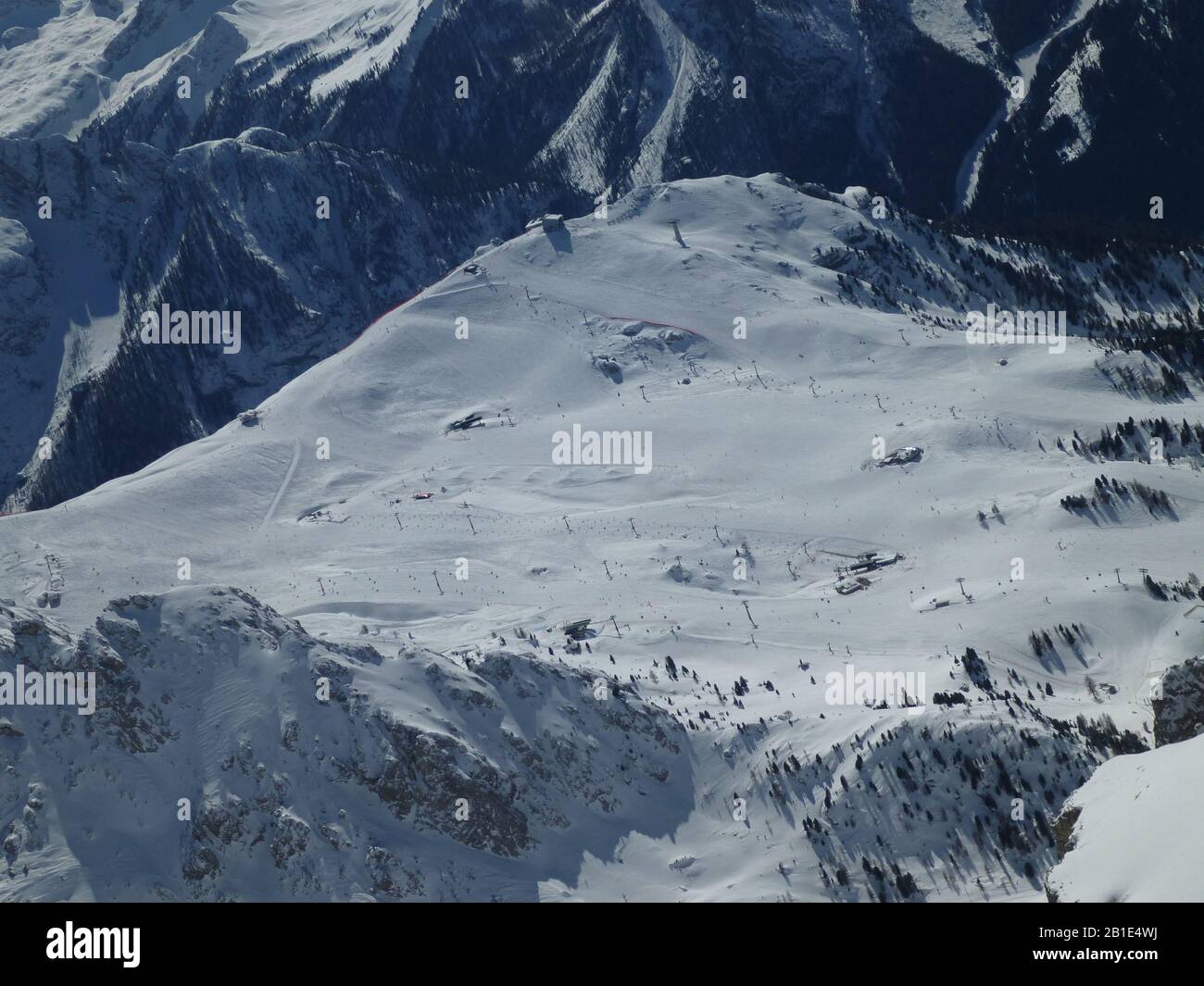 ski slope on a mountain plateau Stock Photo - Alamy