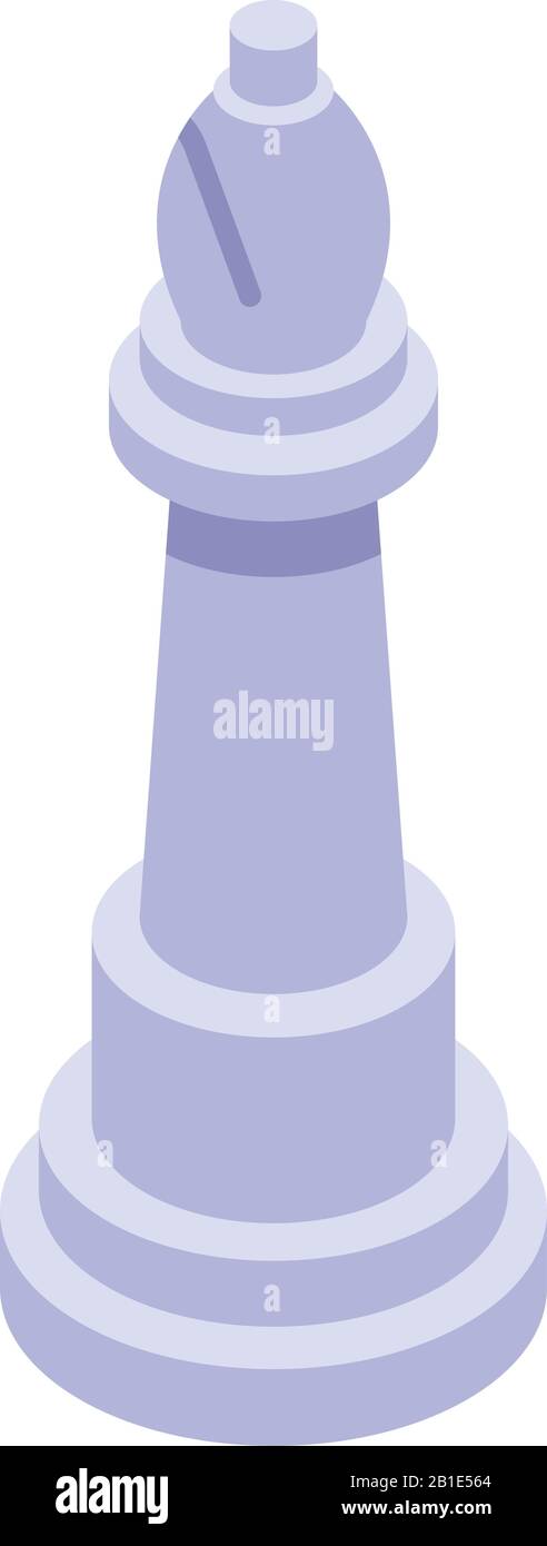White chess bishop icon, isometric style Stock Vector Image & Art - Alamy
