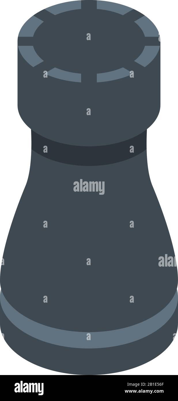 Black chess rook icon, isometric style Stock Vector Image & Art - Alamy