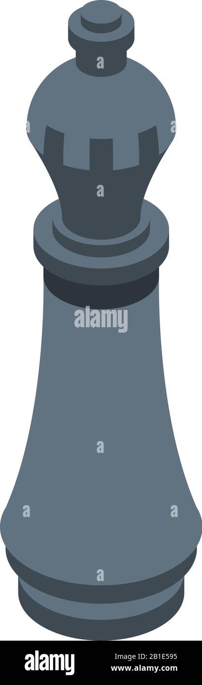 Chess piece icon, isometric style Stock Vector Image & Art - Alamy
