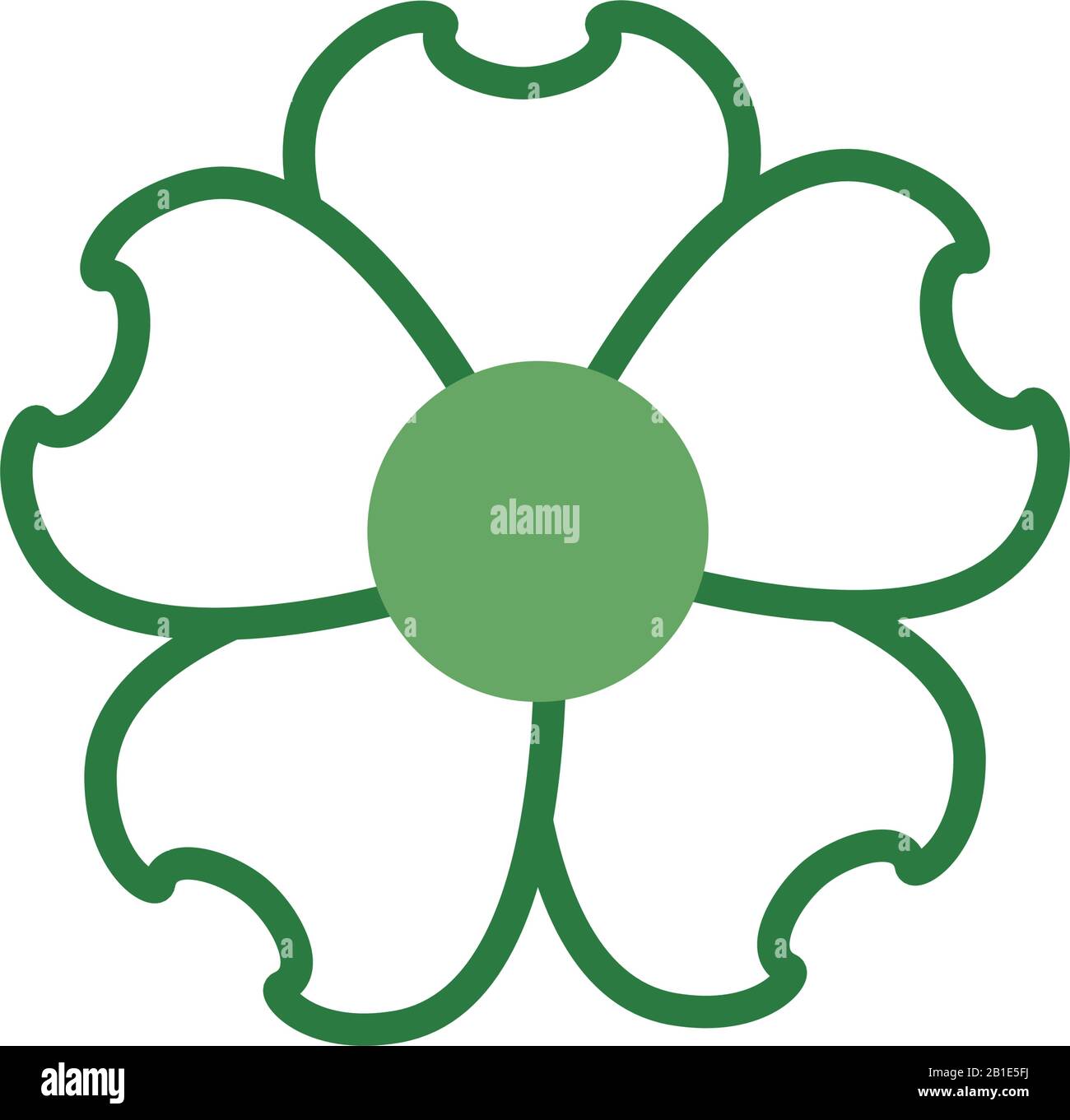 Half petals Stock Vector Images - Alamy