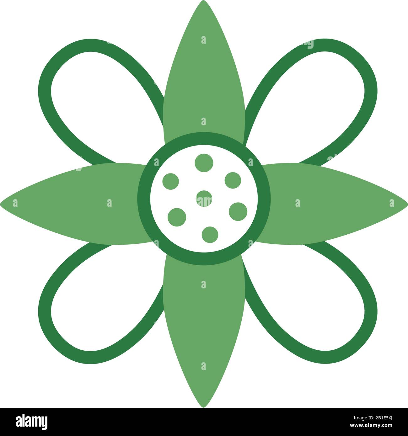 Half petals Stock Vector Images - Alamy