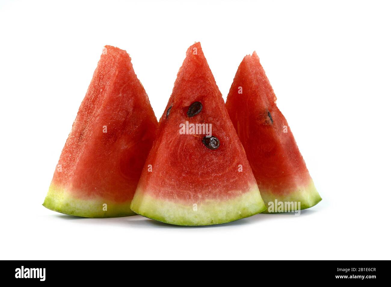 Sliced of watermelon isolated on white background Stock Photo - Alamy