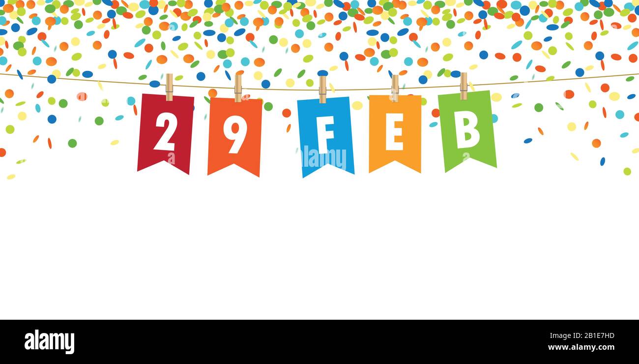 Leap day party Stock Vector Images - Alamy