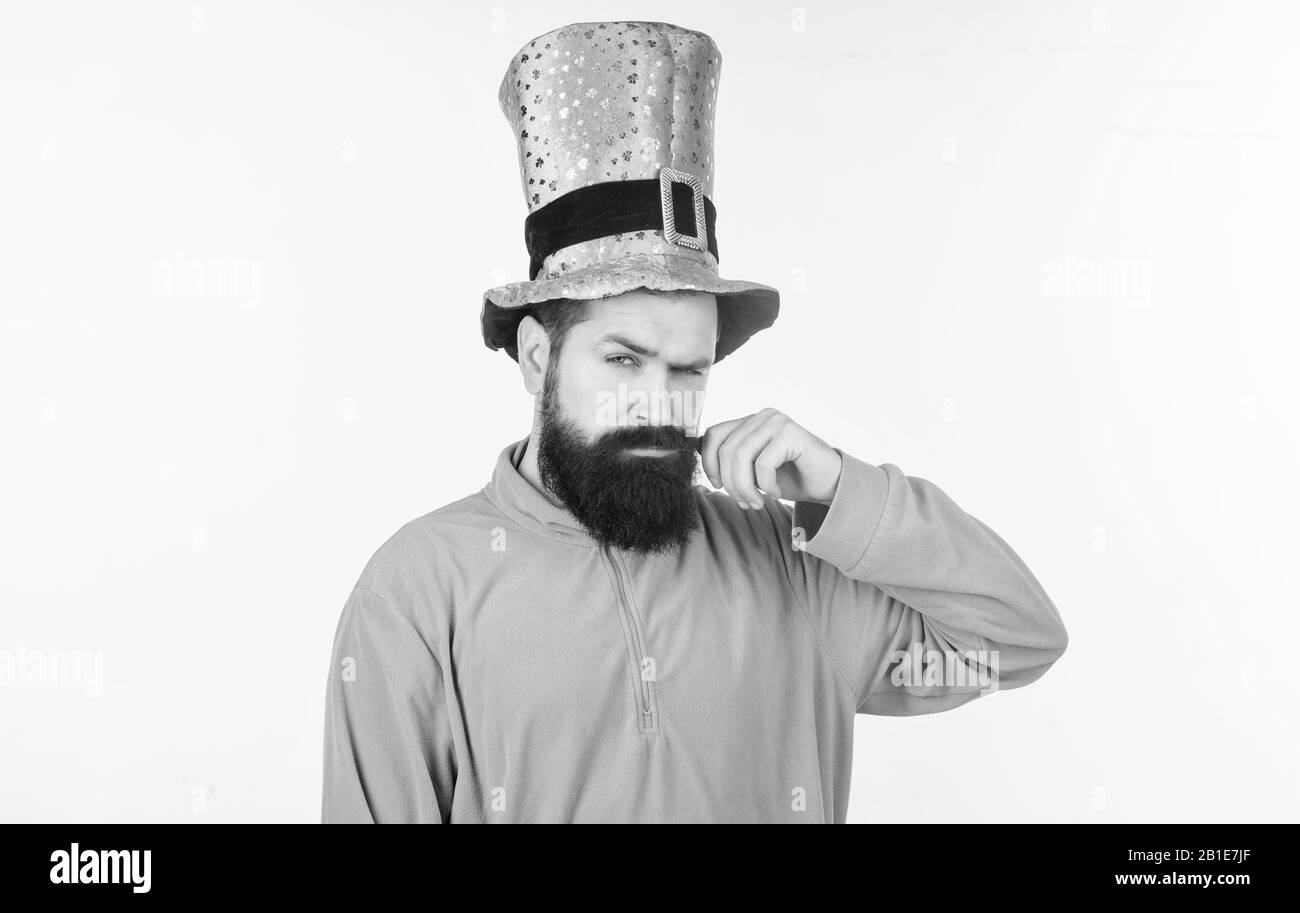 Bearded man twirling mustache hi-res stock photography and images - Alamy