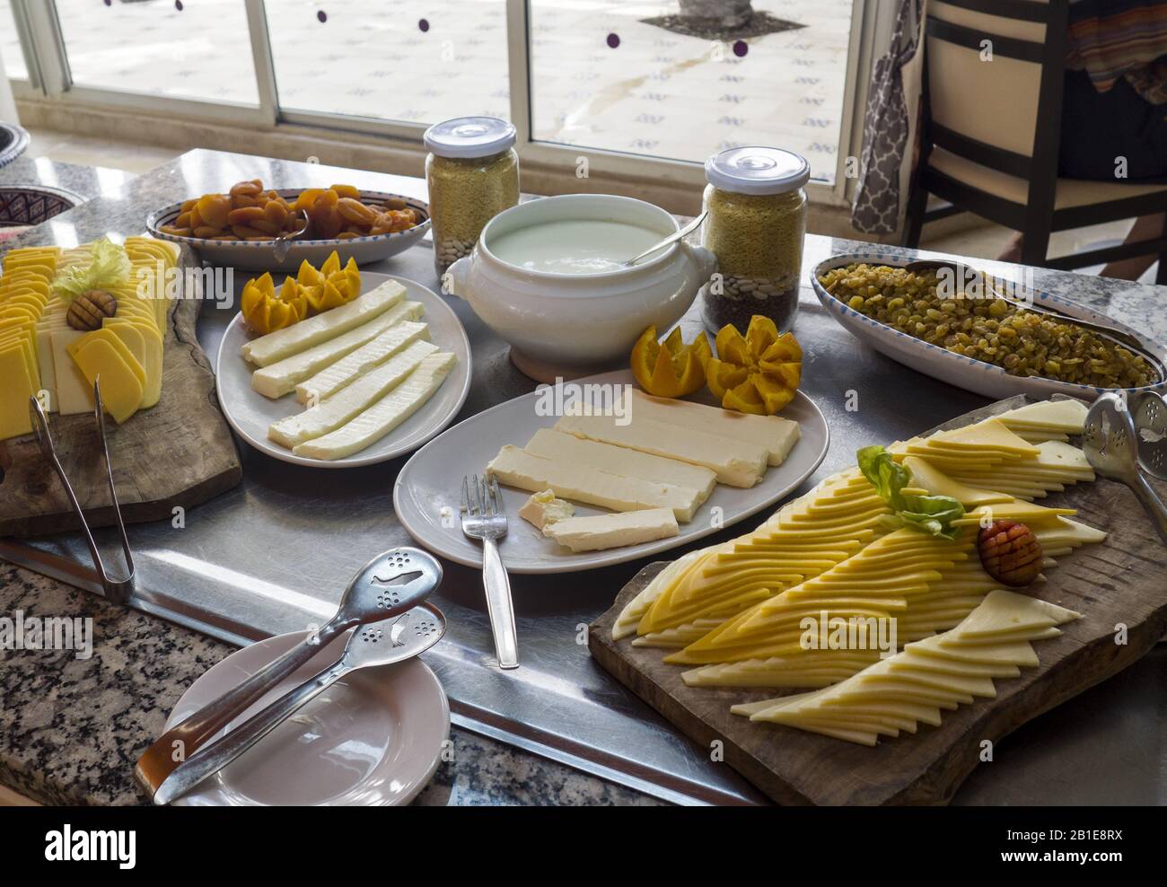 Food in luxury hotel restaurant Stock Photo - Alamy