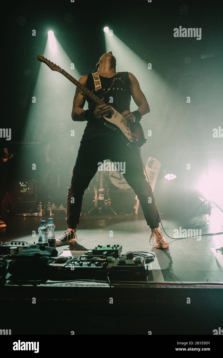 Bern, Switzerland. 20, February 2020. The German rap duo SDP performs a ...
