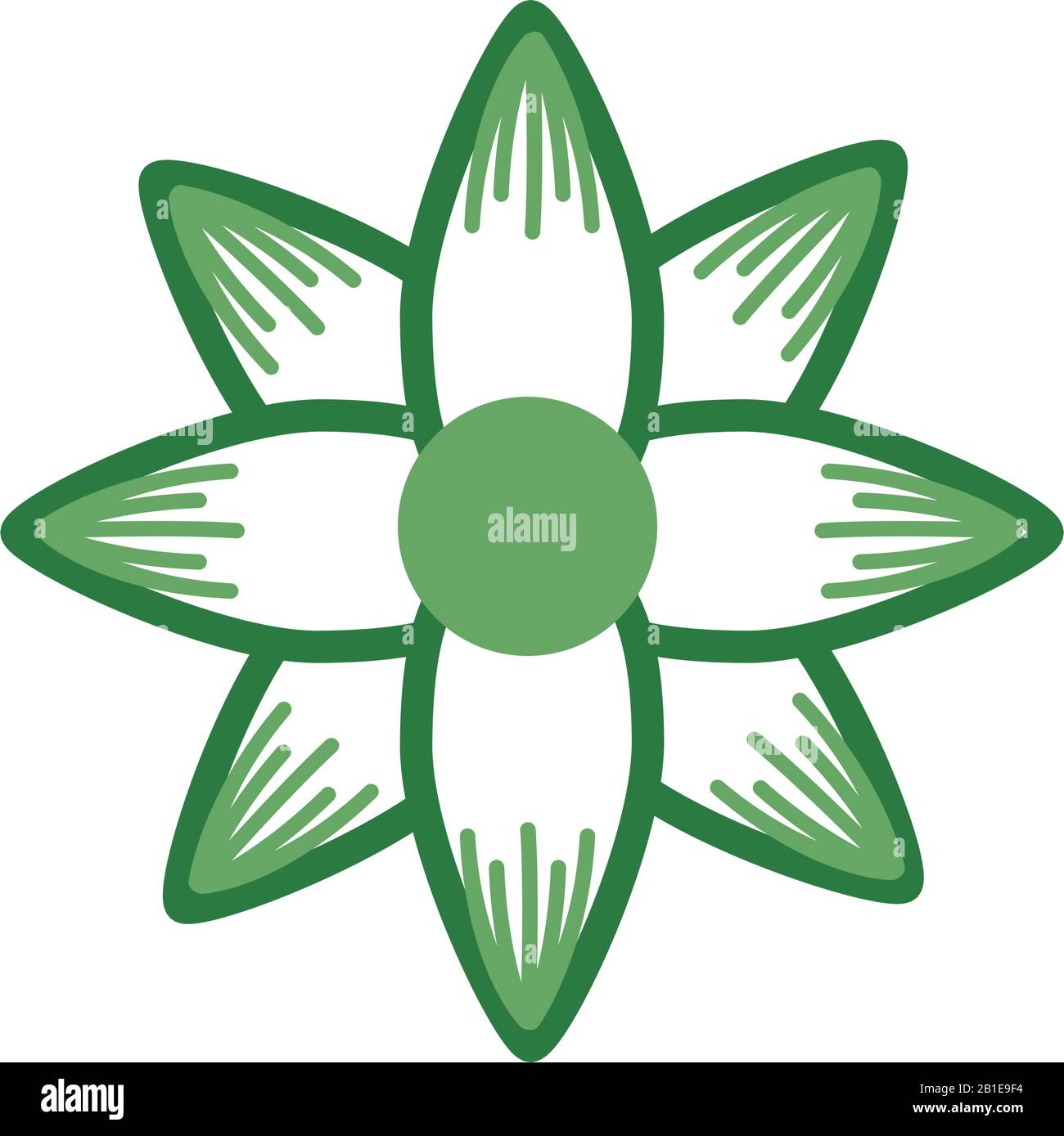Half petals Stock Vector Images - Alamy