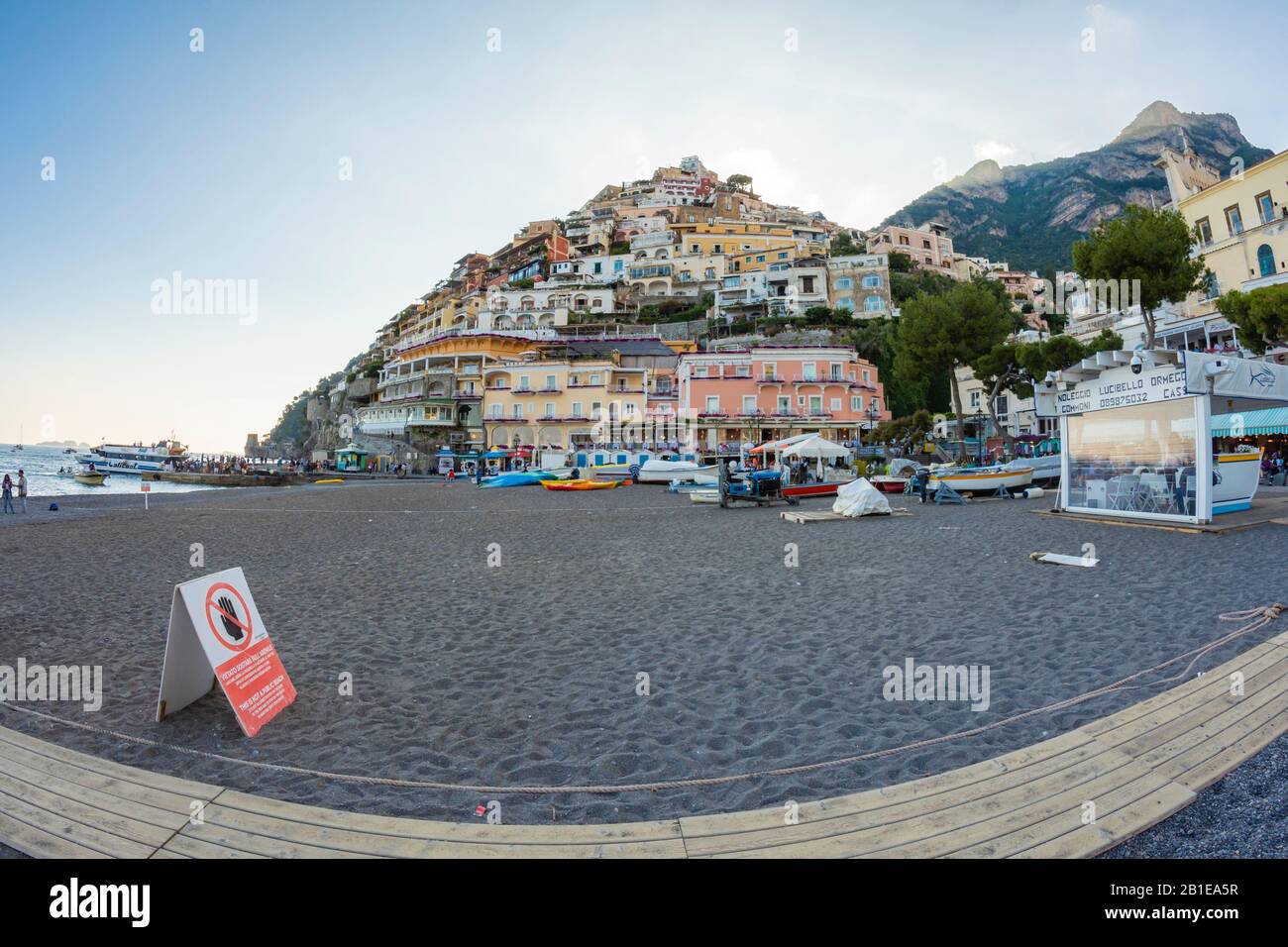 Sunset positano beach hi-res stock photography and images - Alamy