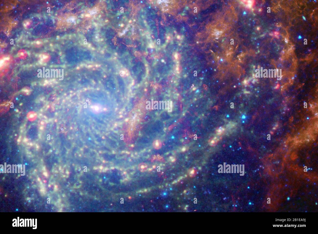 Galaxy thousands light years far away from Earth. Elements of this ...