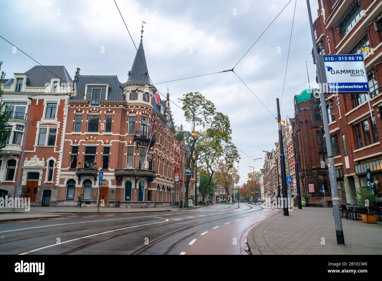 Rotterdam, Netherlands - October 13, 2019: Typical historic buildings ...