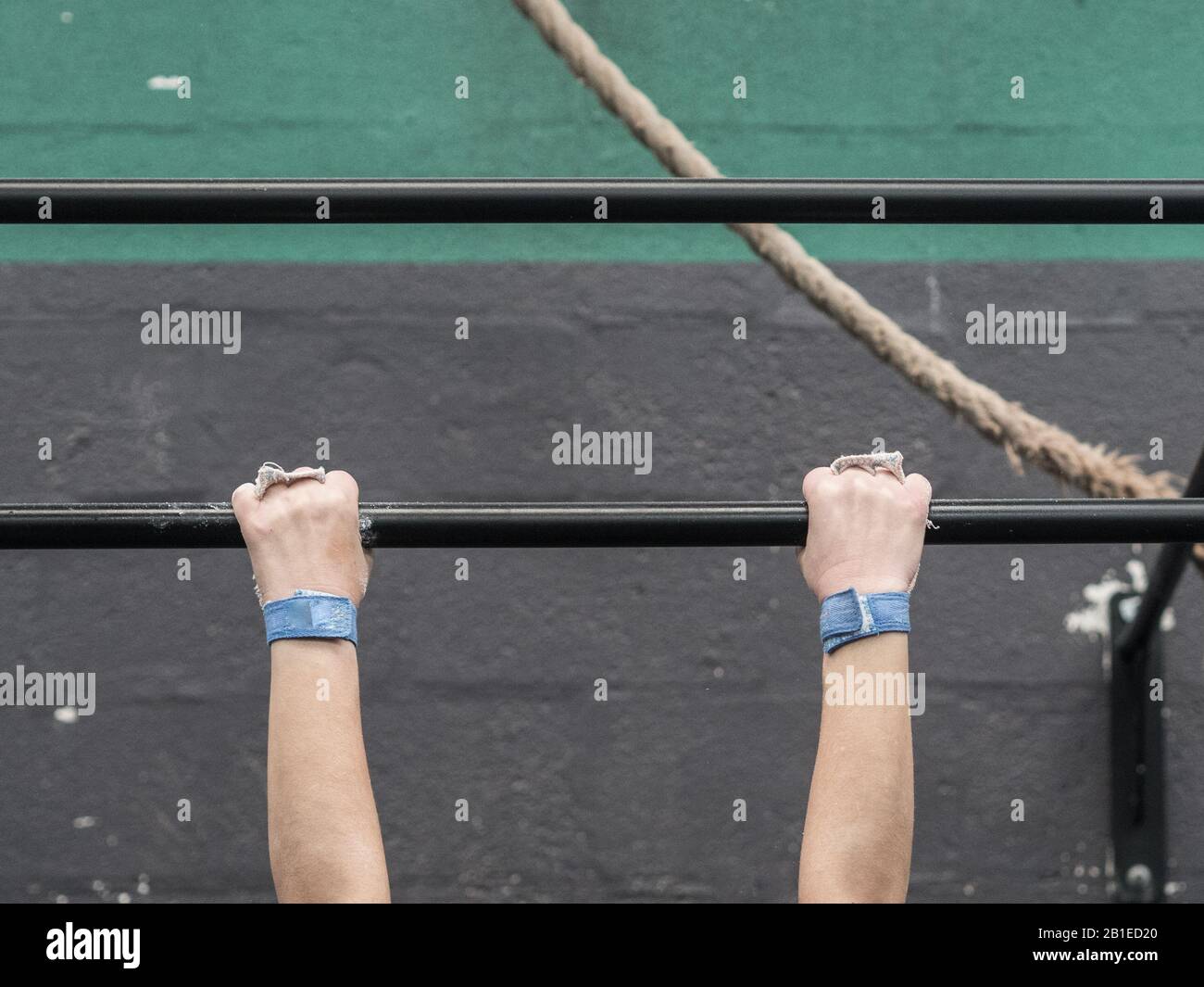 Pull ups hands hi-res stock photography and images - Alamy