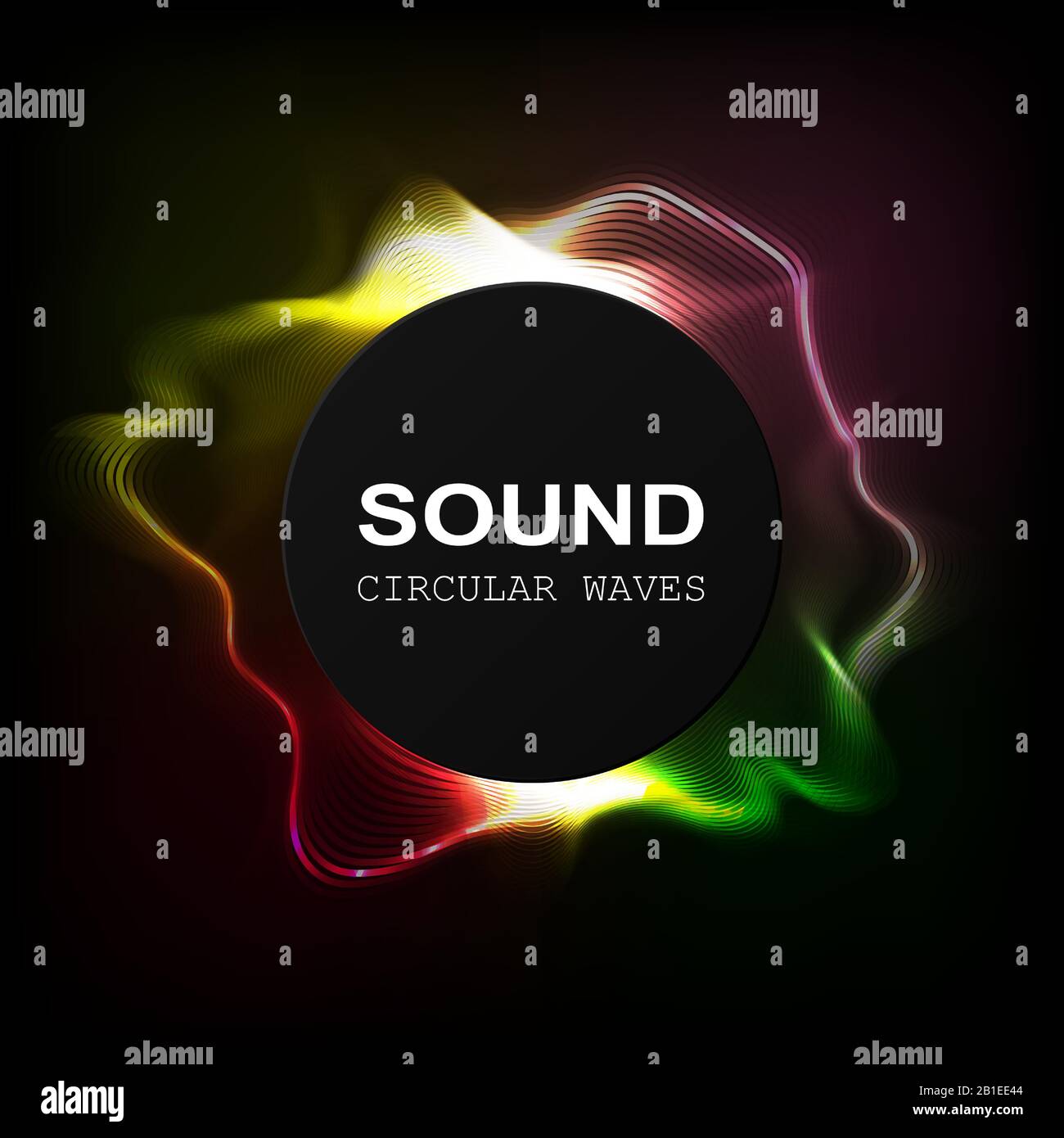 vector sound wave. radial equalizer. dynamic volume Stock Vector Image ...