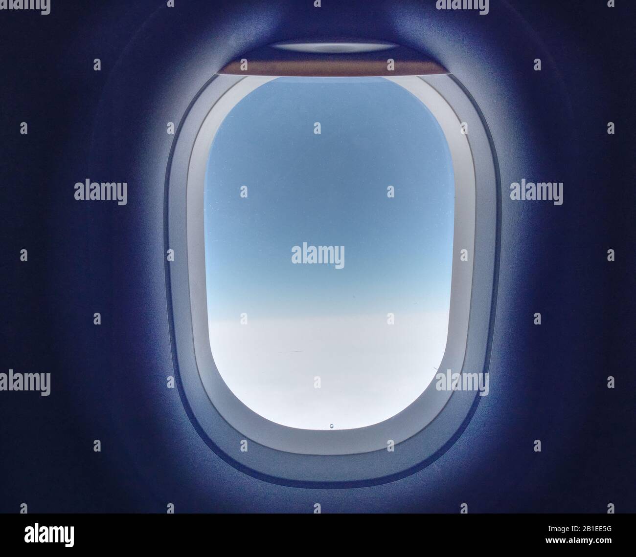 Air travel concept image. Airplane window mock-up Stock Photo - Alamy