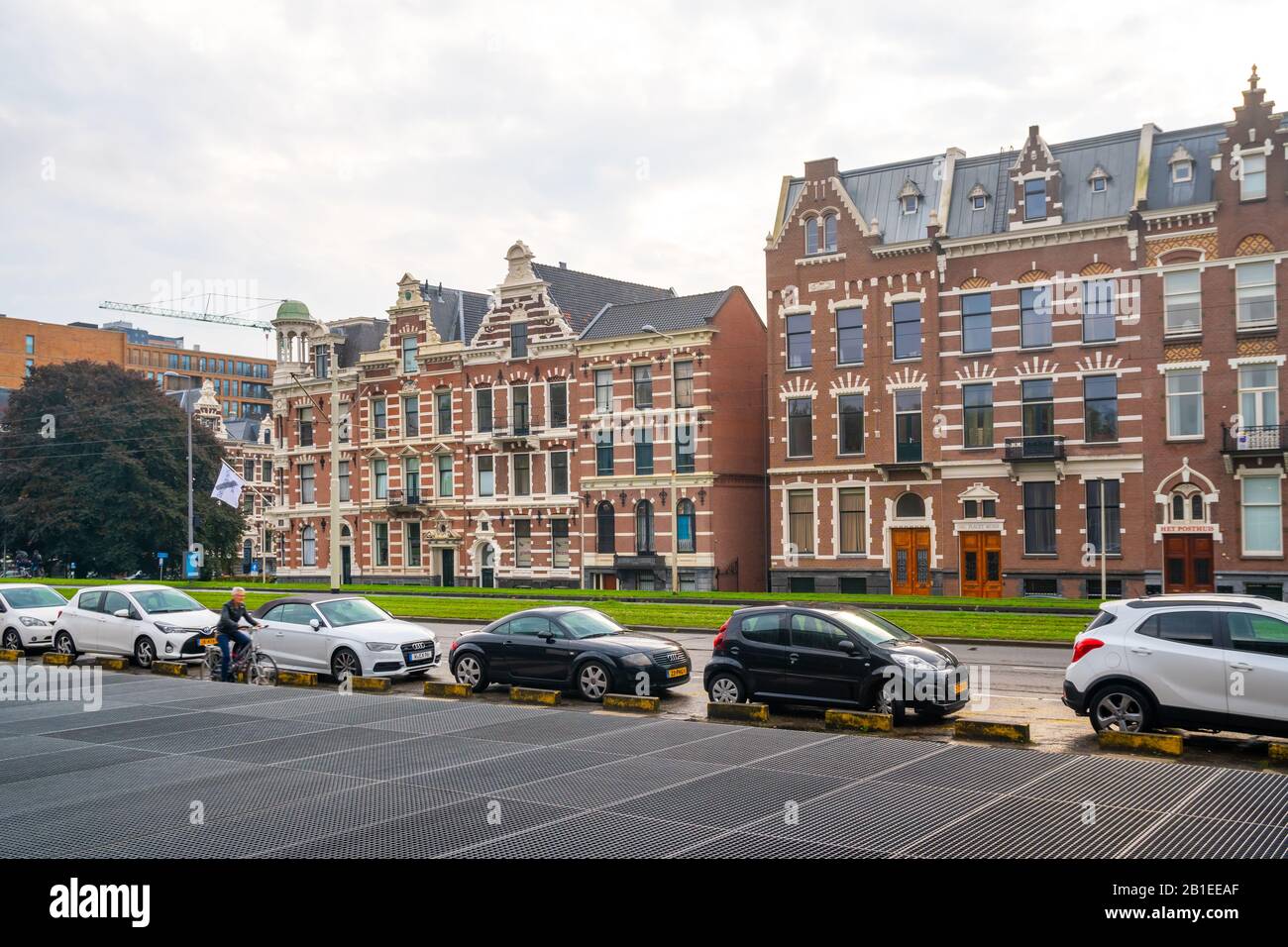 Rotterdam, Netherlands - October 13, 2019: Typical historic buildings ...