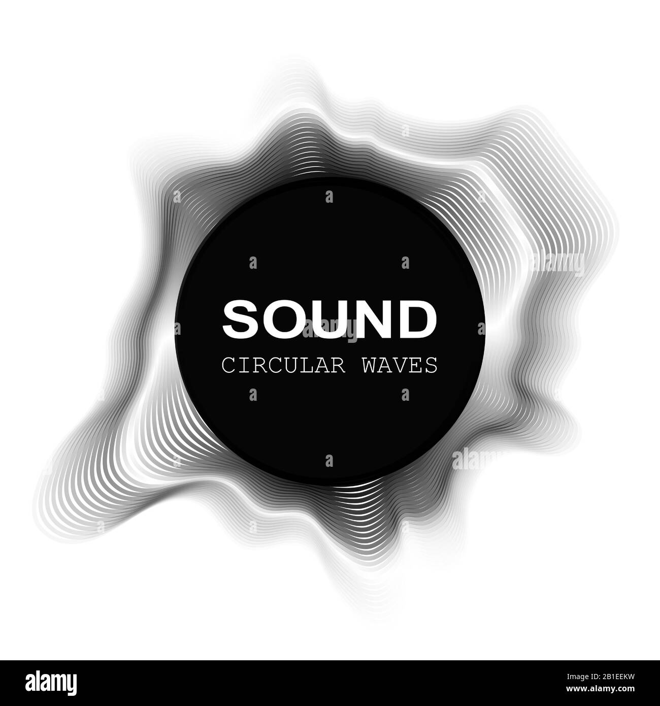 vector sound wave. radial equalizer. dynamic volume Stock Vector Image ...