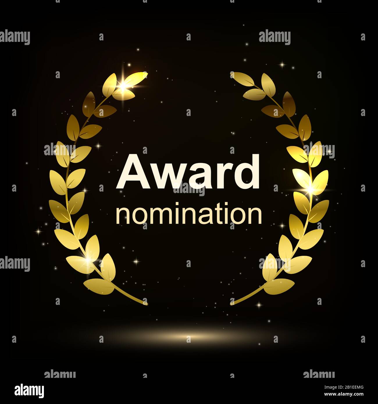 award element isolation on darck background. winner nomination. vector ...