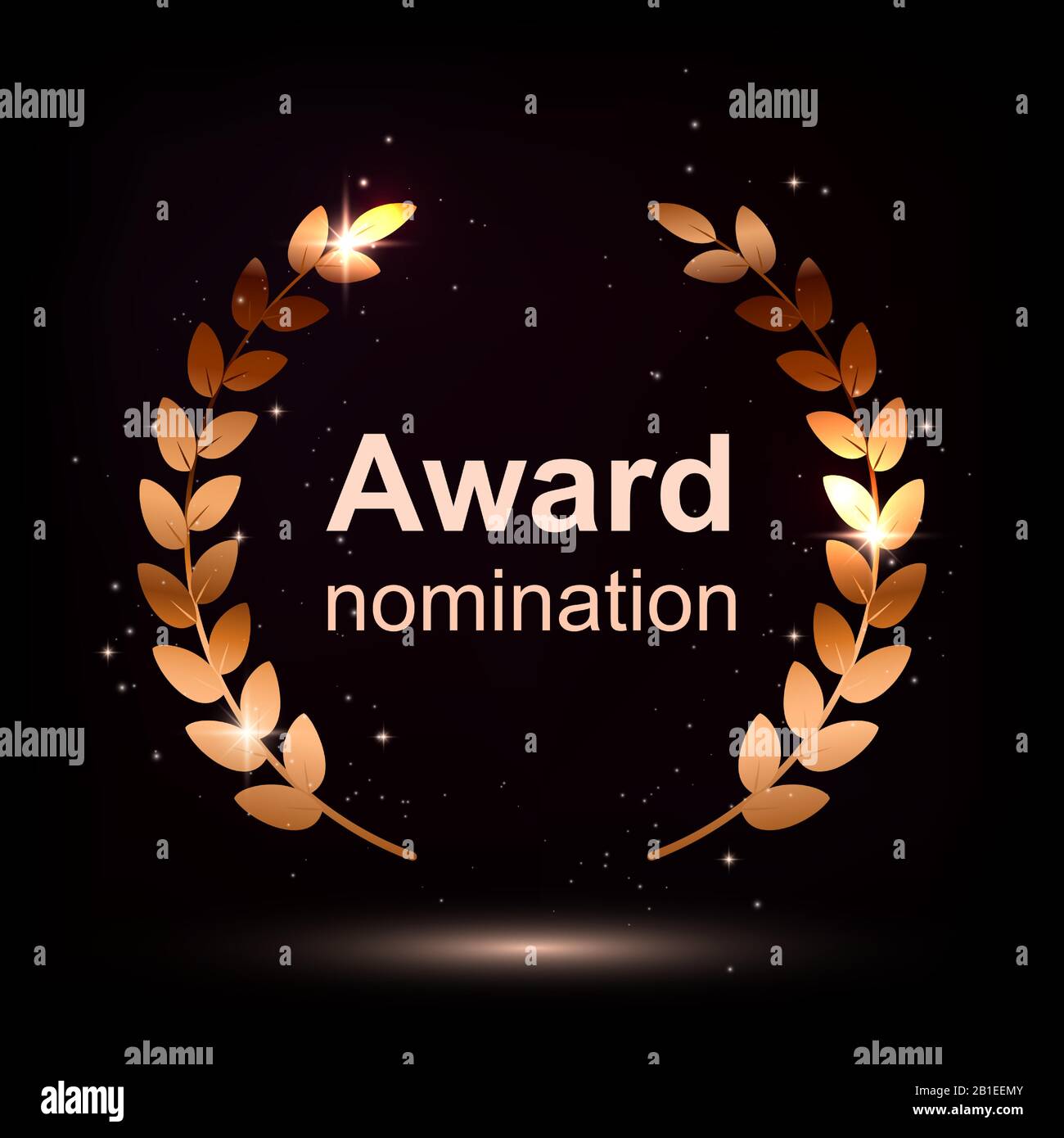 award element isolation on darck background. winner nomination. vector ...
