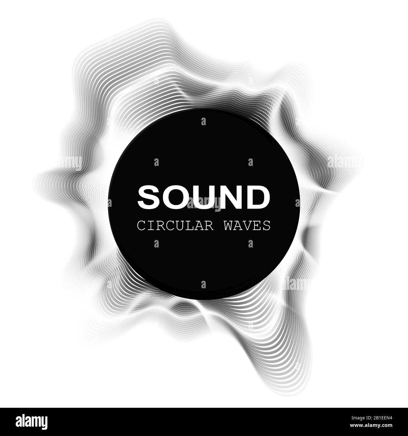 Abstract blue digital equalizer sound Black and White Stock Photos ...