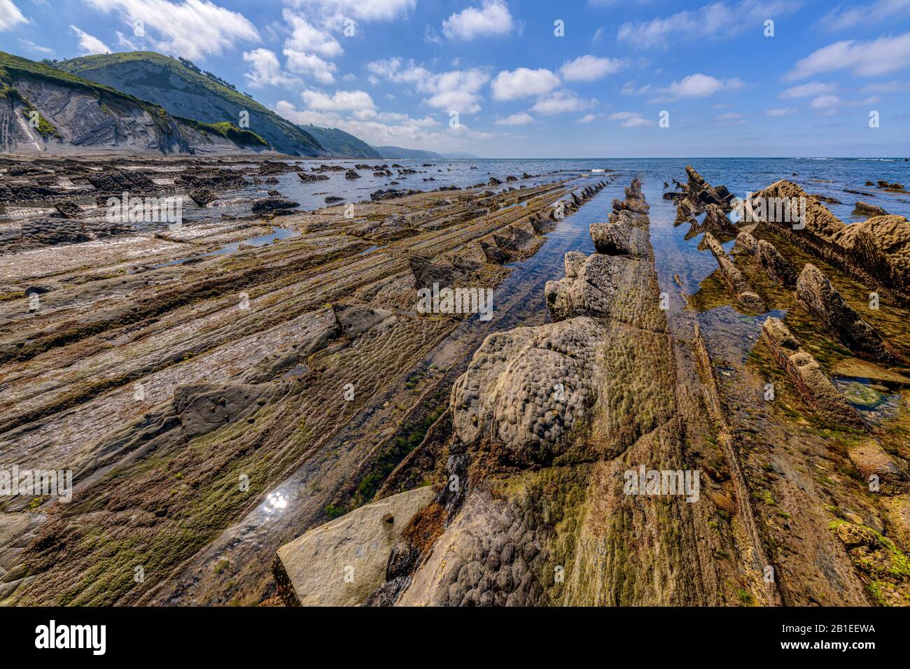 Remarkable flysch formations of Deba, Basque Coast Geopark, Basque ...