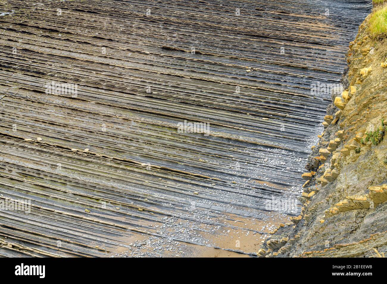 Remarkable flysch formations of Deba, Basque Coast Geopark, Basque ...