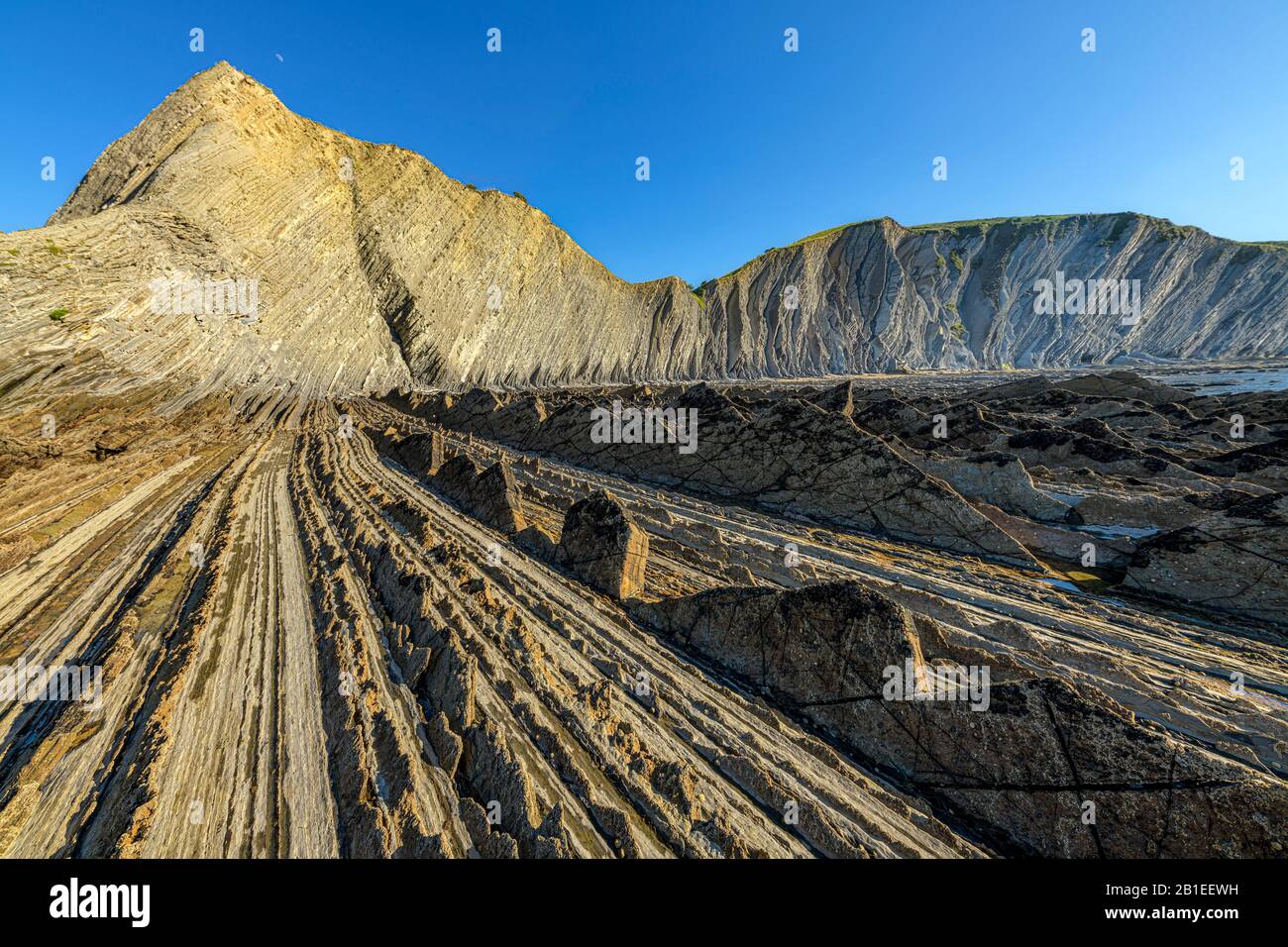 Remarkable flysch formations of Deba, Basque Coast Geopark, Basque ...