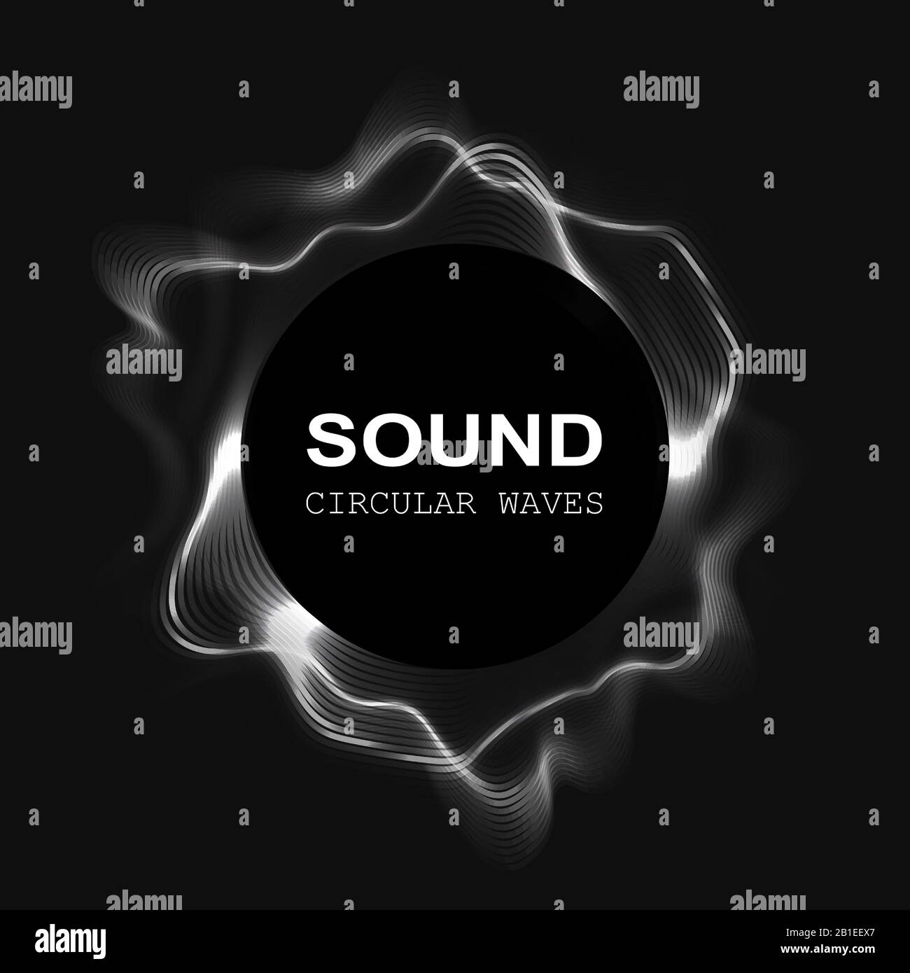 vector sound wave. radial equalizer. dynamic volume Stock Vector Image ...