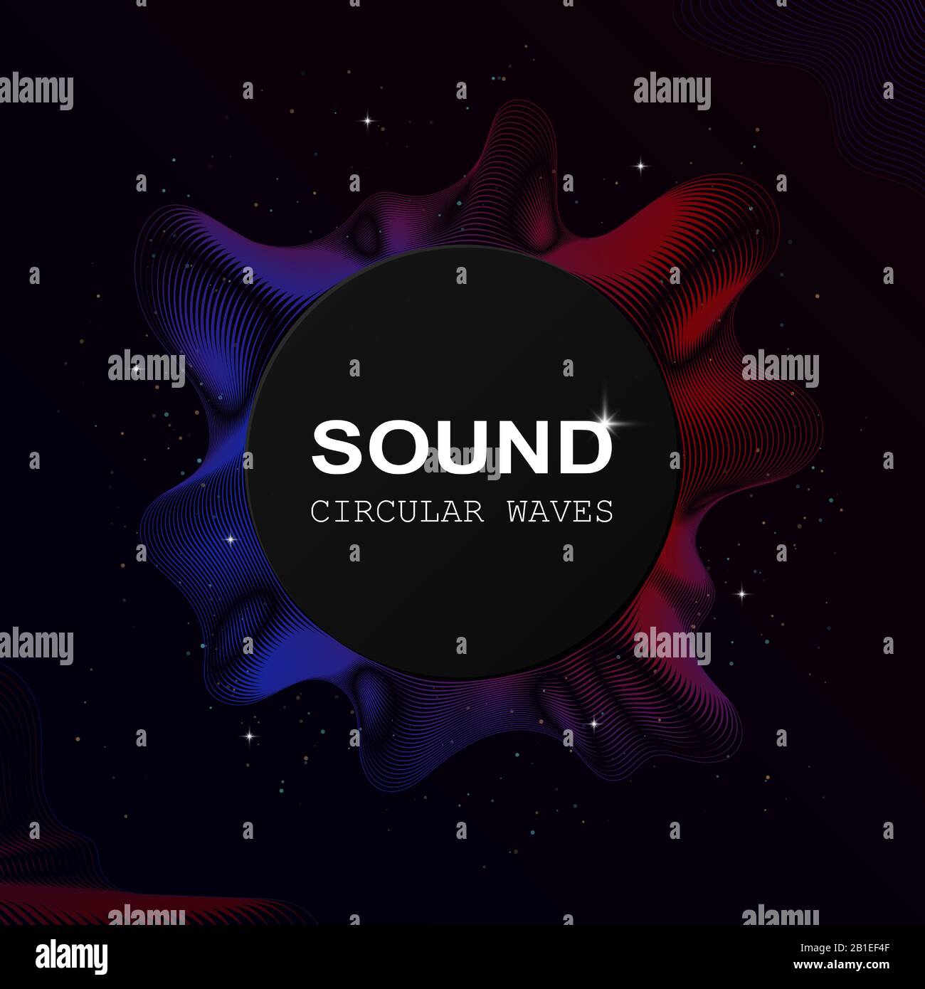 vector sound wave. radial equalizer. dynamic volume Stock Vector Image ...