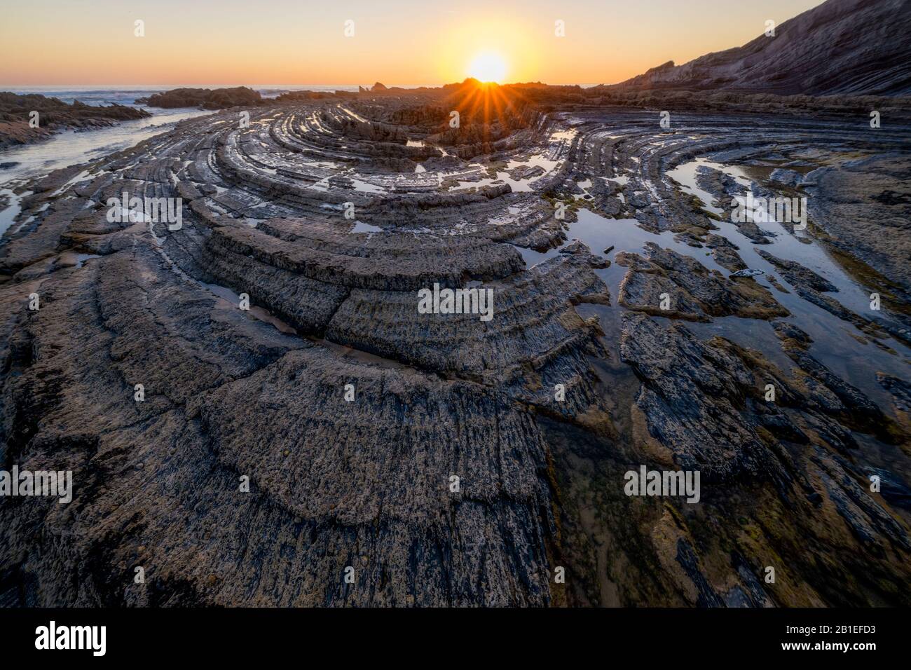 Spectacular flysch formations in southern Portugal, The flysch result ...