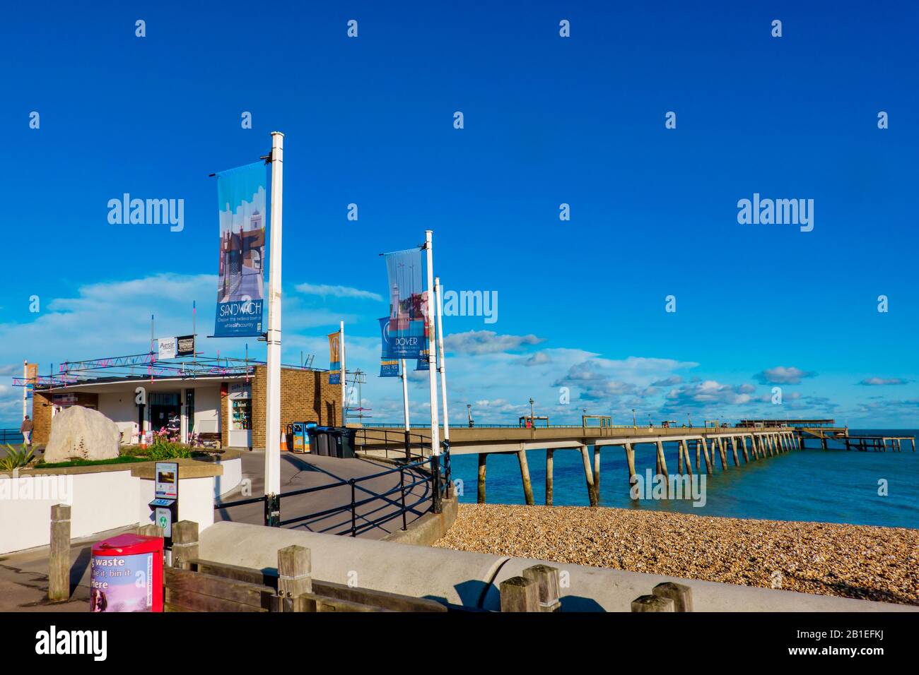 Deal Pier,Sunny Day,Blue Sky,Deal,Kent,England Stock Photo - Alamy