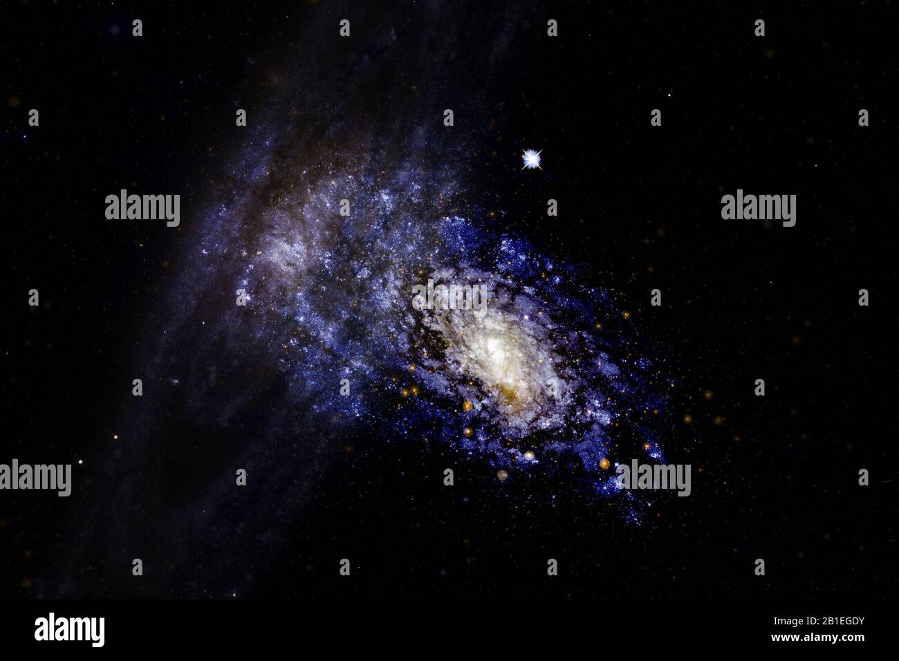 Infinite space with nebulae and stars. Elements of this image furnished ...