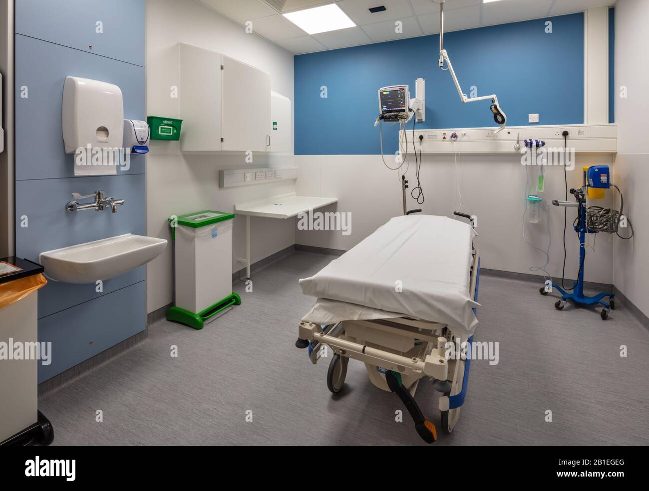 University College London Hospital interior. Accident and Emergency ...