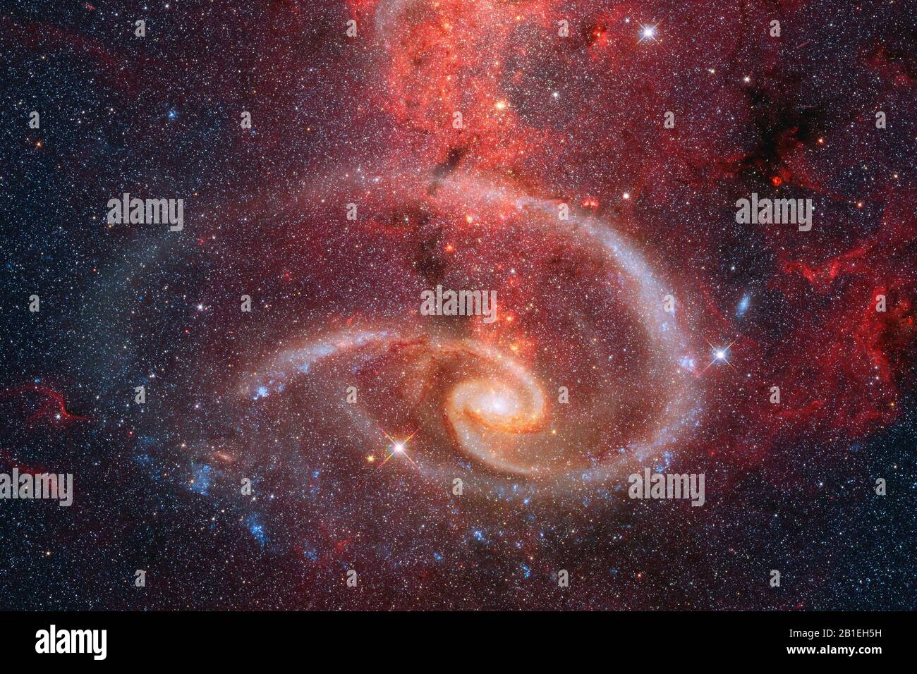 Infinite space with nebulae and stars. Elements of this image furnished ...