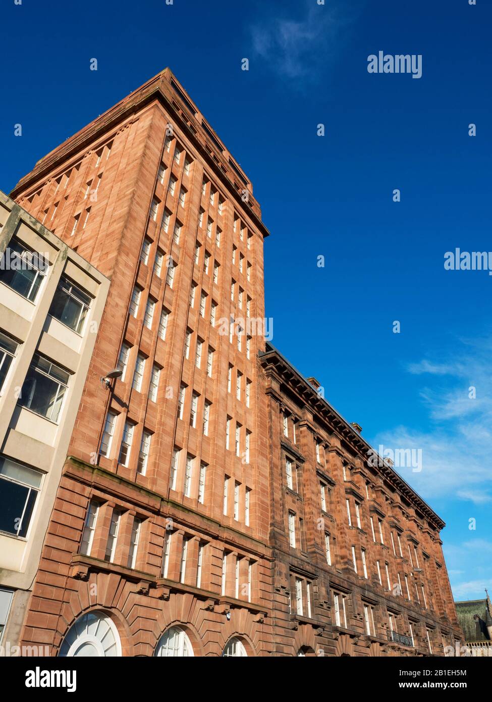 The DC Thompson Courier Office building showing the 1960s tower and ...