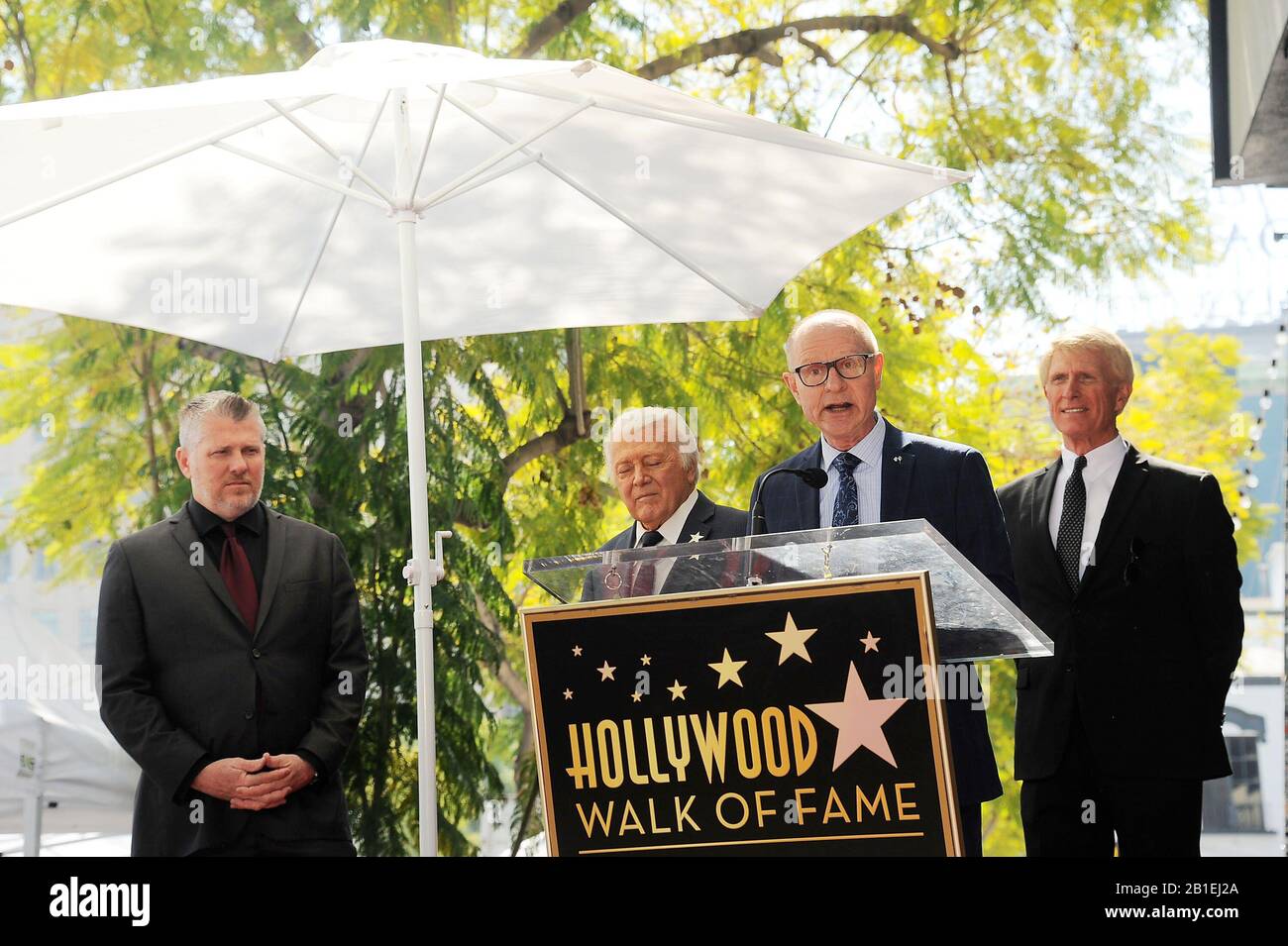 Los Angeles, CA. 24th Feb, 2020. Bobby Poynton, Tony Butala, David ...