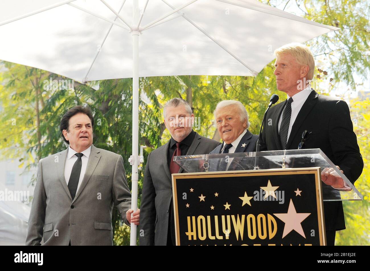 Los Angeles, CA. 24th Feb, 2020. Bobby Poynton, Rob Gulack, Tony Butala ...