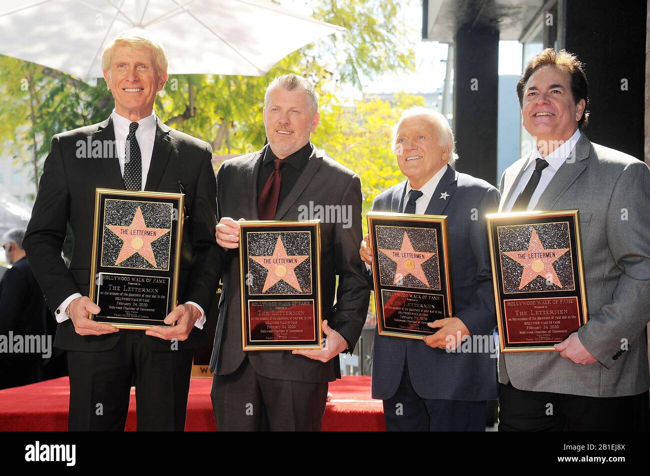 Los Angeles, CA. 24th Feb, 2020. Donovan Tea, Rob Gulack, Tony Butala ...