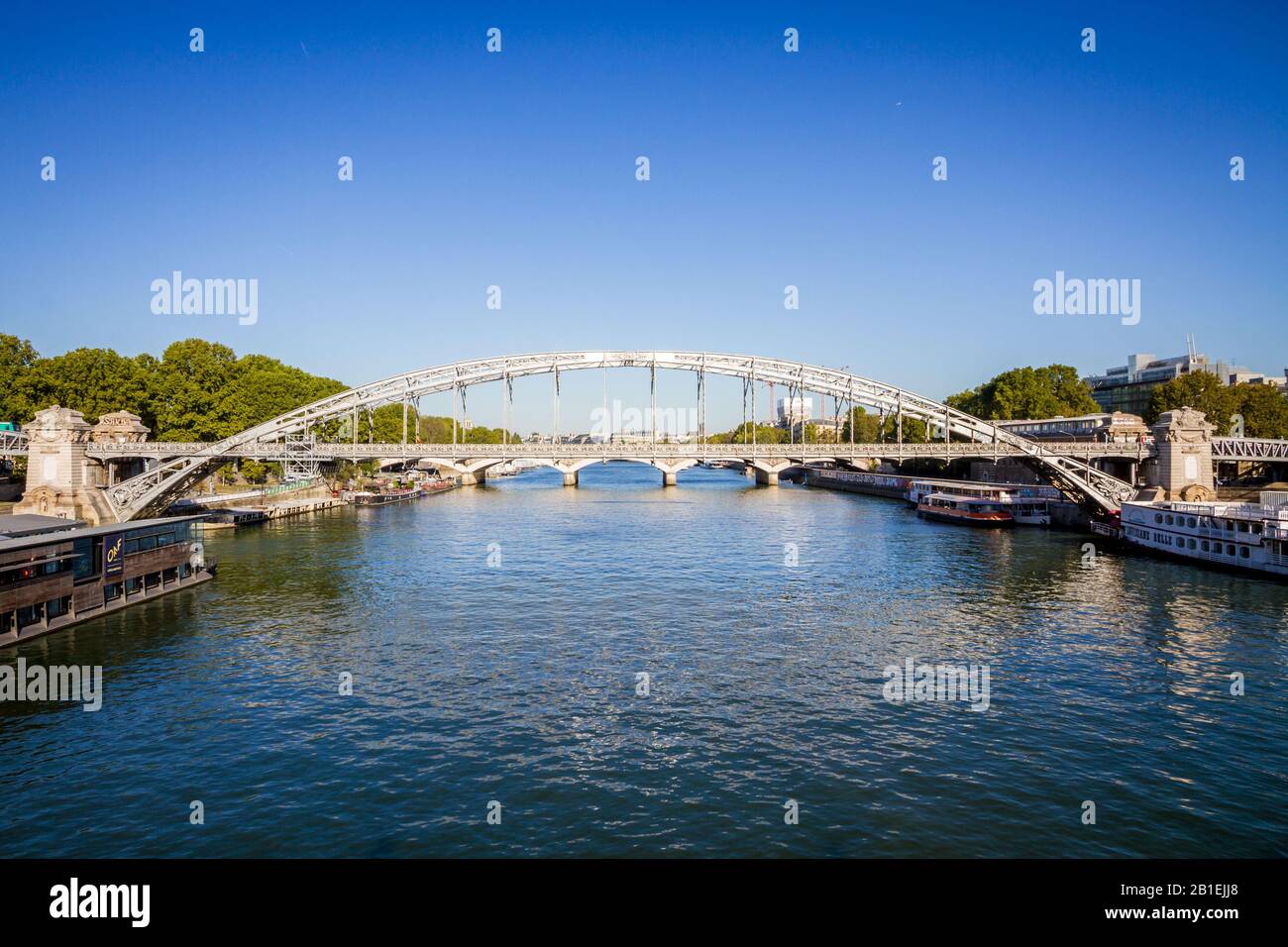 PARIS/FRANCE - September 19, 2019 : Austerlitz viaduct aerial subway ...