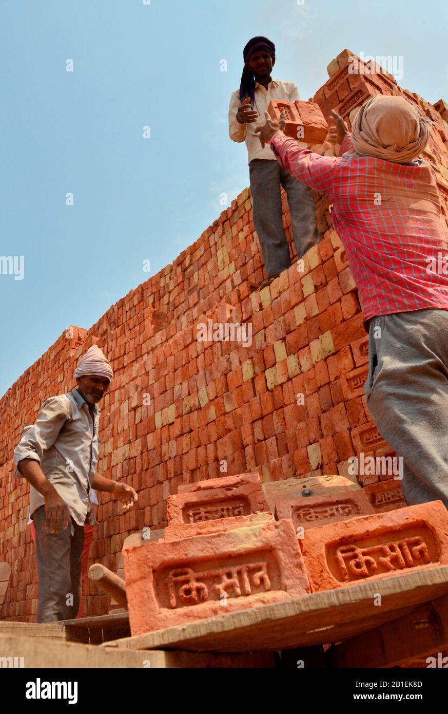 Clay bricks drying in sun hi-res stock photography and images - Alamy