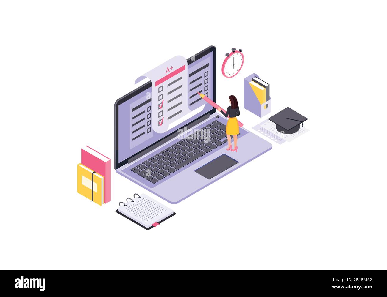 Online testing Stock Vector Images - Alamy