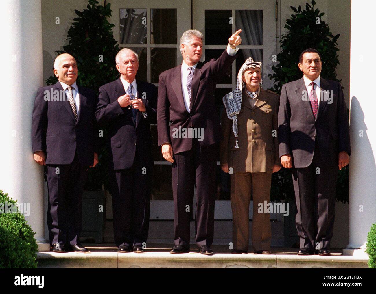 Arafat rabin and clinton hi-res stock photography and images - Alamy